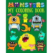 Alphabet Monster Coloring Book for Kids: Cute Monster ABC Book By A-Z ...