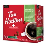Tim Hortons Decaf Light Medium Roast Decaffeinated Coffee, Keurig K-Cup ...