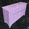 LAKECITY ARTS Mother of Pearl Floral Design Chest of 7 Drawers Light ...