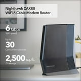 NETGEAR Nighthawk Cable Modem with Built-in WiFi 6 Router (CAX80 ...
