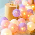 Rosnek Cotton Balls Fairy Lights Battery Operated 10/20 LED Cotton ...