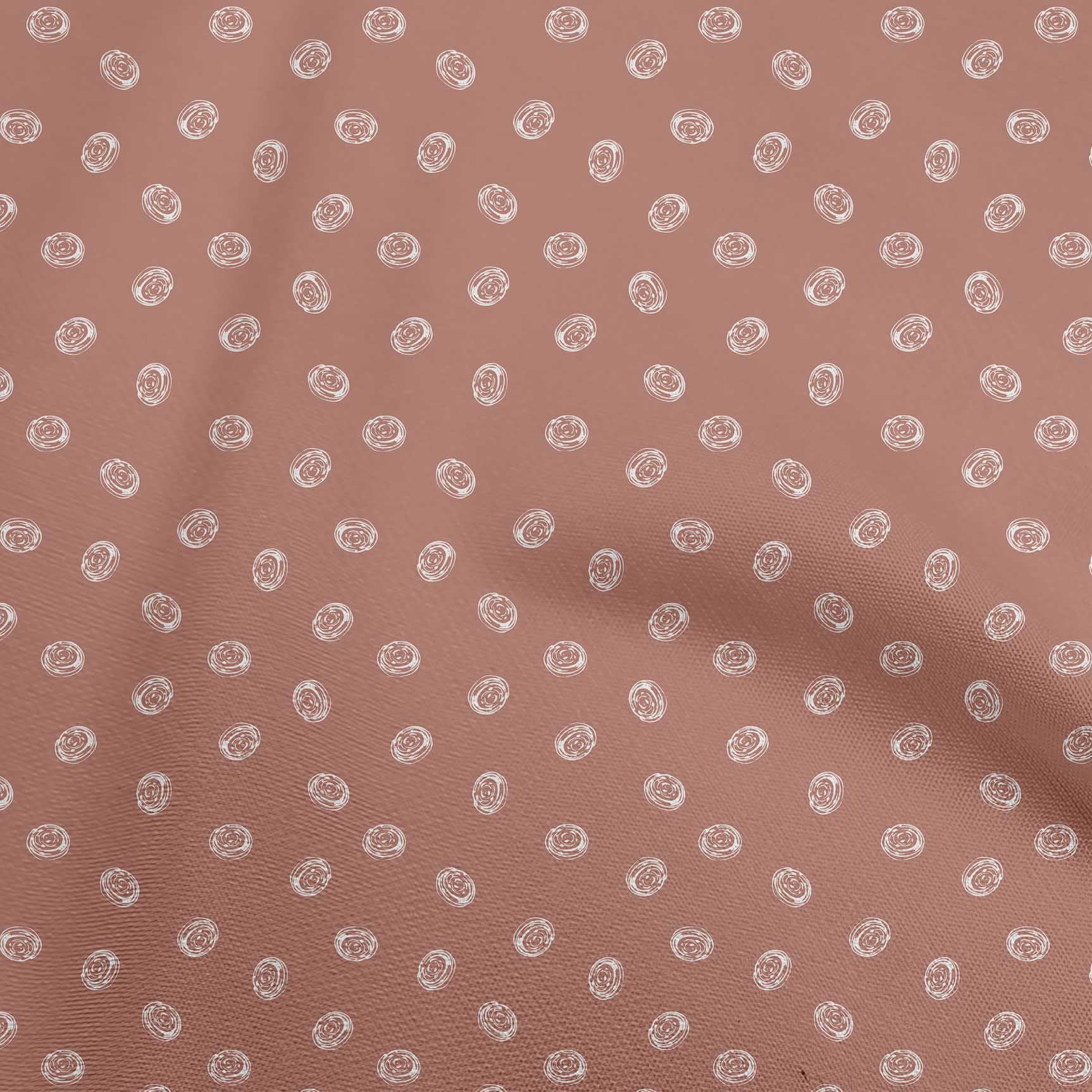 oneOone Cotton Poplin Dark Rose Brown Fabric Minimal Food Quilting ...