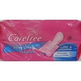 Carefree Body Shape Pantiliners, Extra Long Heavy Protection, Unscented ...