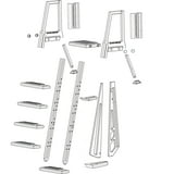 Blue Torrent Capri Resin Above Ground Pool Ladder with Wide Steps ...