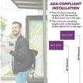 ADA CENTRAL SIGNS - 6" X4" Bus Stop Sign - ADA Compliant Tactile ...