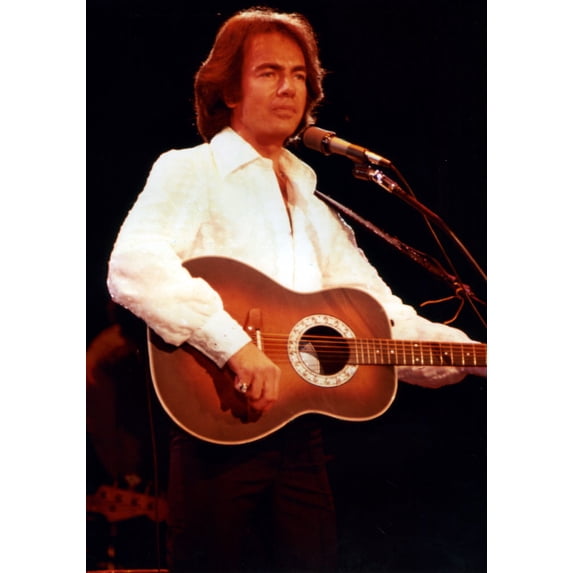 Neil Diamond Poster Giclee Print On Stage Guitar 27Inx40In for any room ...