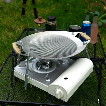 Disc pot Tray Skillet Stick Korean Stainless Grill for Barbecue Cooking ...