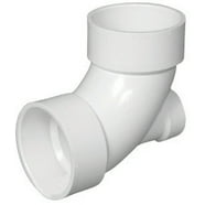 Charlotte Pipe Schedule 40 3 in. Hub x 3 in. Dia. Hub PVC Elbow - Walmart.com