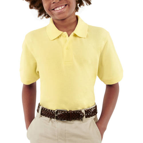 George Boys School Uniform Short Sleeve Pique Polo Shirt (Little Boys ...