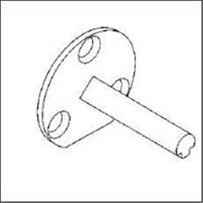 Baldwin 5092004 1.12 in. Half Dummy Spindle for Most Escutcheons, Satin ...