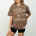Espresso Martini Cocktail Club T-Shirt Retro Style Graphic Tee Gift for ...