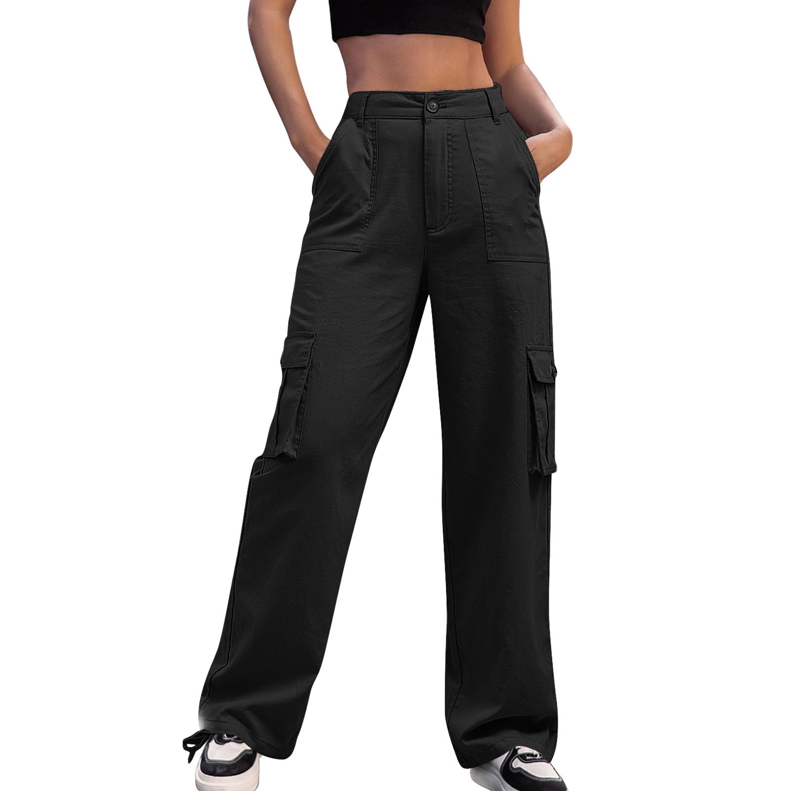 Click here for Mgmyaa Womens High Waiste Cargo Pants Wide Leg Tac... prices