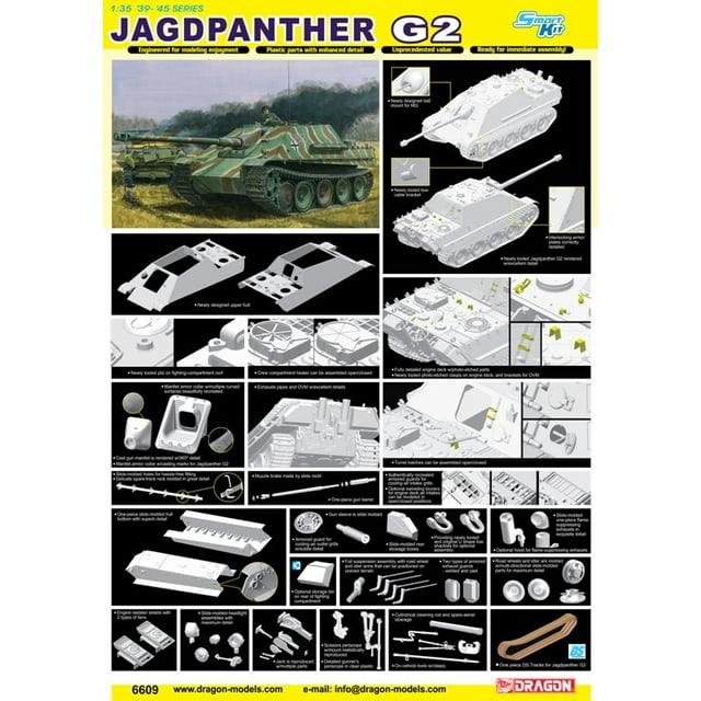 Dragon 6609 1:35 JAGDPANTHER G2 - Walmart.com