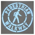 24 x 24 inches Pedestrian Walkway Reusable Stencil with Symbol in 18 ...