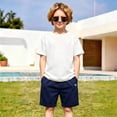 Bottoms for Boys Lightweight Pure Color Elastic Waist Boys Summer ...