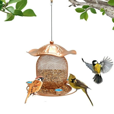 fuyuli Metal Black Bird Feeder bird feeder squirrel proof Lightweight ...