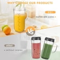 Blender Replacement Cups for Magic Bullet 250W MB1001 MBR-0701AK, Tall ...