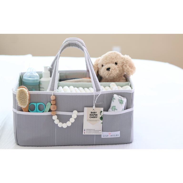 Baby Travel Essentials Portable Diaper Caddy Organizer | Easy-Clean ...