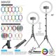 Bower Content Creator Kit with16-inch RGB Ring Light, 62-inch ...