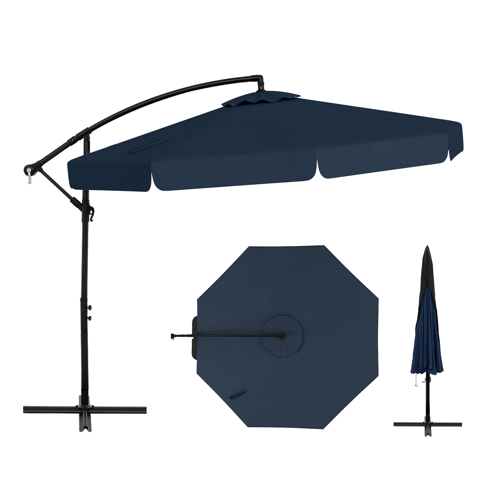 Click here for Gymax 10ft Offset Hanging Umbrella Patio Cantileve... prices