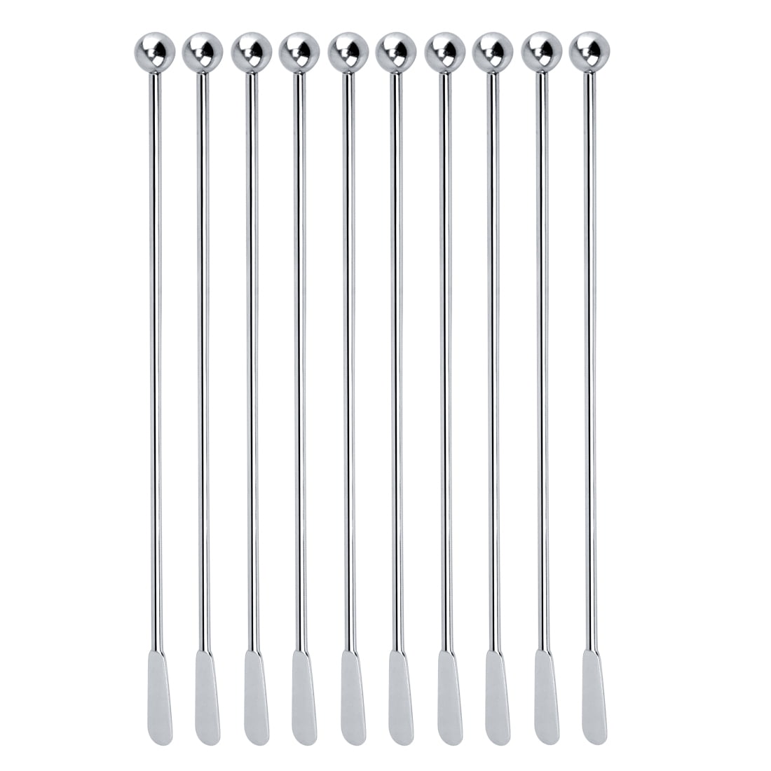 10Pcs 19cm Stainless Steel Creative Small Rectangular Paddles Swizzle ...