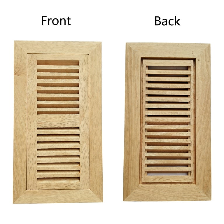 Oak Wood Louvered Design Floor Register | Floor Roma