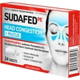 Sudafed PE Head Congestion + Mucus Tablets for Sinus Pressure, Pain ...
