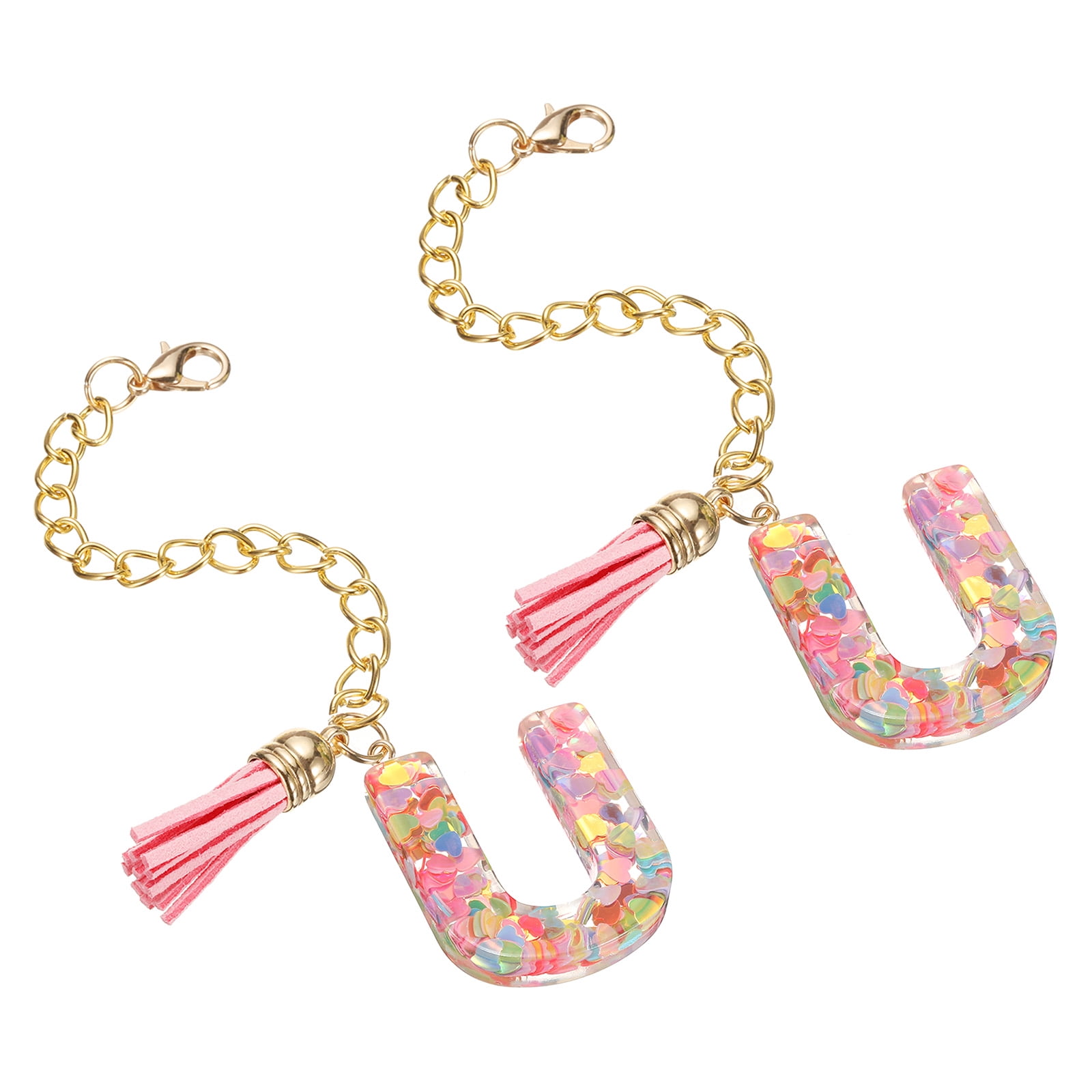 Accesorios de encanto de letras de 2 piezas para taza de tumbler ...