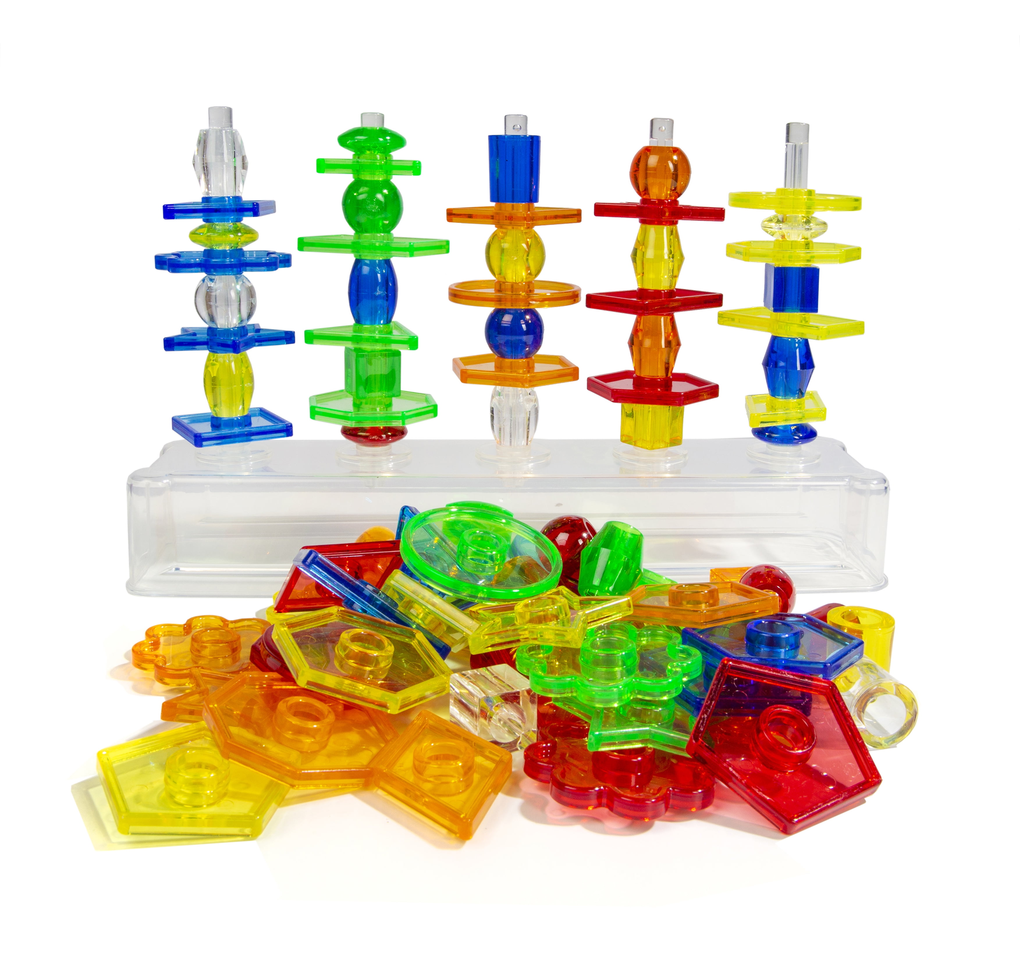 Think Fast Toys | Translucent Multi-Functional Shapes & Sorting Board ...