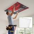 4 Pcs Red Tree Fluorescent Light Covers Romantic Fall Rustic Moon Gray ...