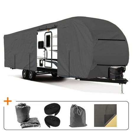 NEH Upgraded Travel Trailer RV Cover, Extra-Thick Anti-UV, Durable ...
