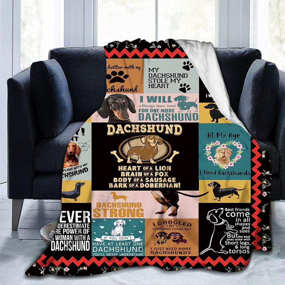 Click here for Iguohao Dachshund Blanket Ultra Soft Microfiber Fl... prices