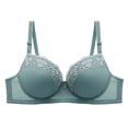 akafmk Plus Size Womens Push Up Bras Underwire Lace Adjustable Straps ...