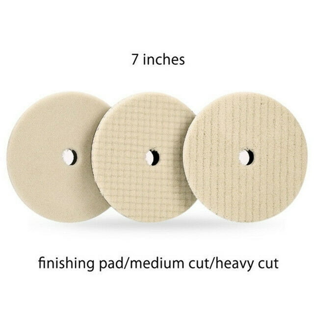 3In 5In 6In 7In Wool Polishing Pads Buffing Pads Waxing Pads For Cars ...