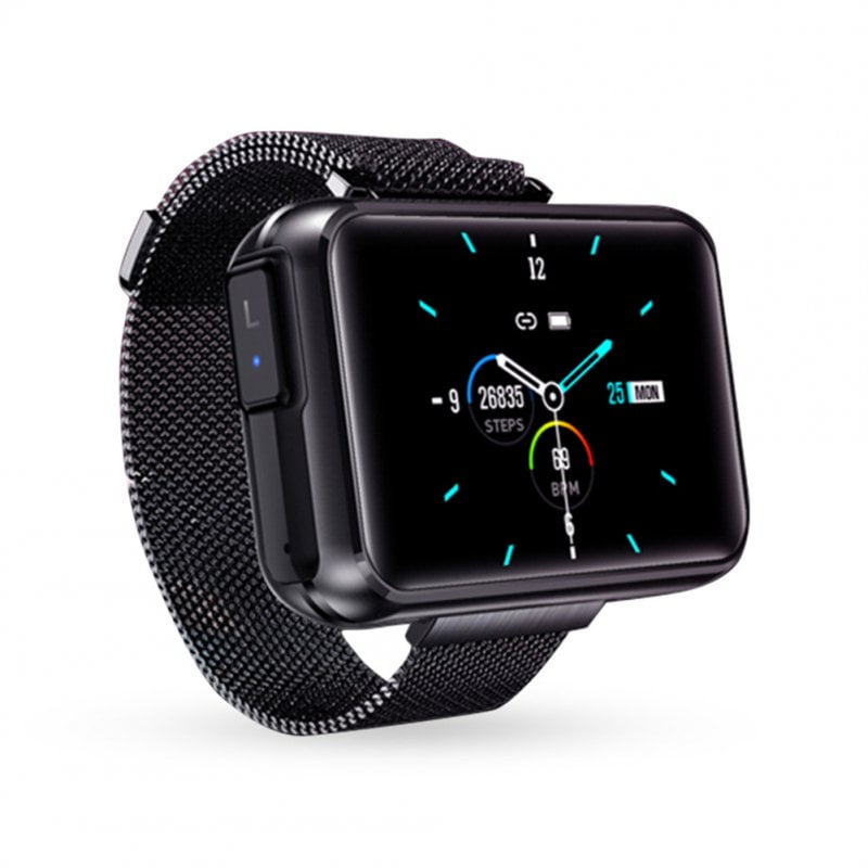 T91 Smart Watch Binaural Bluetooth Headset Heart Rate Sleep Blood Oxygen Detection 1.4-Inch Full Touch-Screen