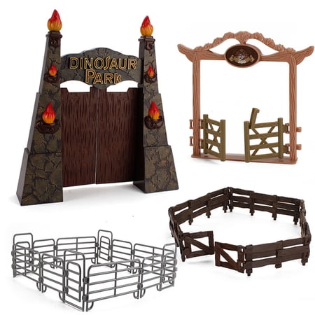 Volkmi 1 plastic dinosaur fence gate frame door frame dinosaur model ...