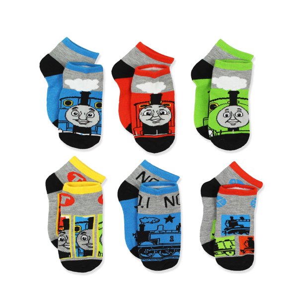Thomas & Friends Toddler Boys 6 pack Socks Set TE017BQS - Walmart.com