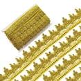 20Yds 3 4 Metallic Gold Braid Lace Trim Flower Glitter Scroll Trims ...