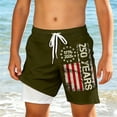 Big Boys swim trunk One Piece Cut Out With Patriotic Print For Kids ...