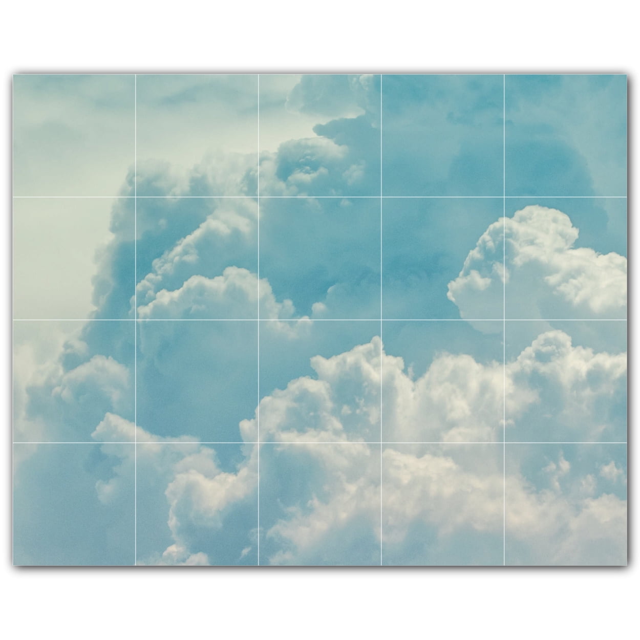 Picture-Tiles.com: Clouds Ceramic Tile Wall Mural WAL500383-54XL. 60"W ...