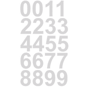 Reflective Numbers Stickers - Walmart.com