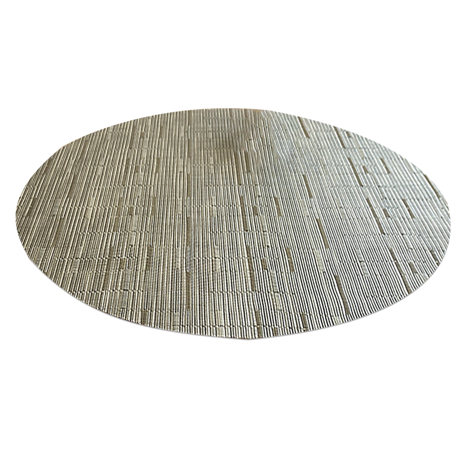 Yesbay Bamboo Texture Placemat Oval Shape PVC Kitchen Dining Table Mat ...