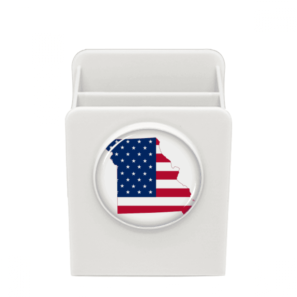 Missouri USA Map Stars And Stripes Flag Shape Desk Pencil Holder Cup ...
