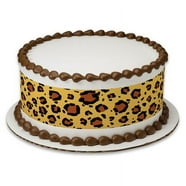 Natural Leopard Print Edible Icing image Cake Topper - Walmart.com