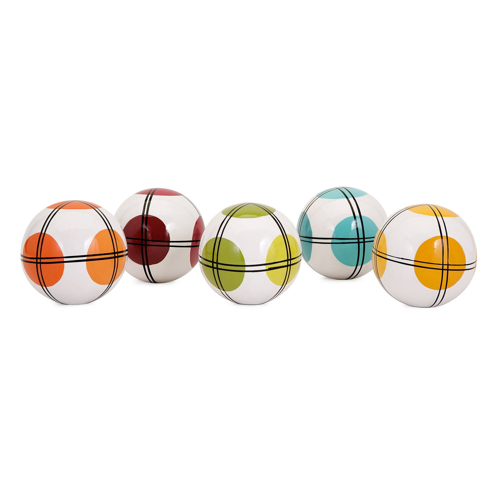 Imax Winslow Decorative Ceramic Ball - Set of 5 - Walmart.com
