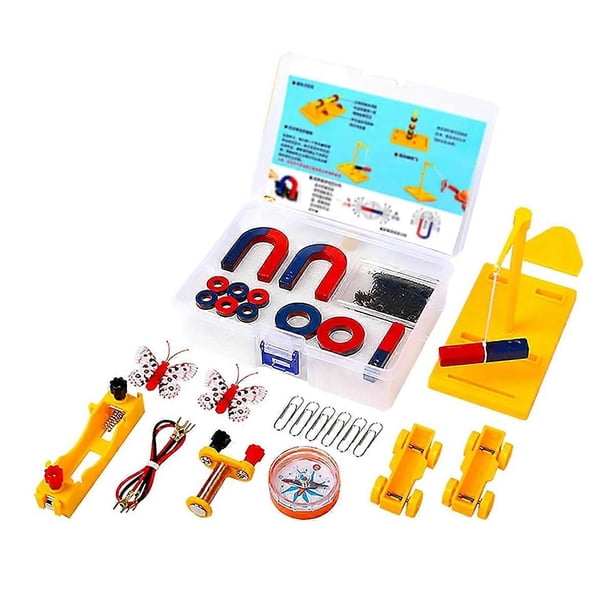 Kids Magnet Kit Physics Science Electromagnet Experiment Set ...