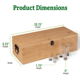 Gardener's Supply Company Bamboo Seed Saver Kit with Glass Seed Vials ...