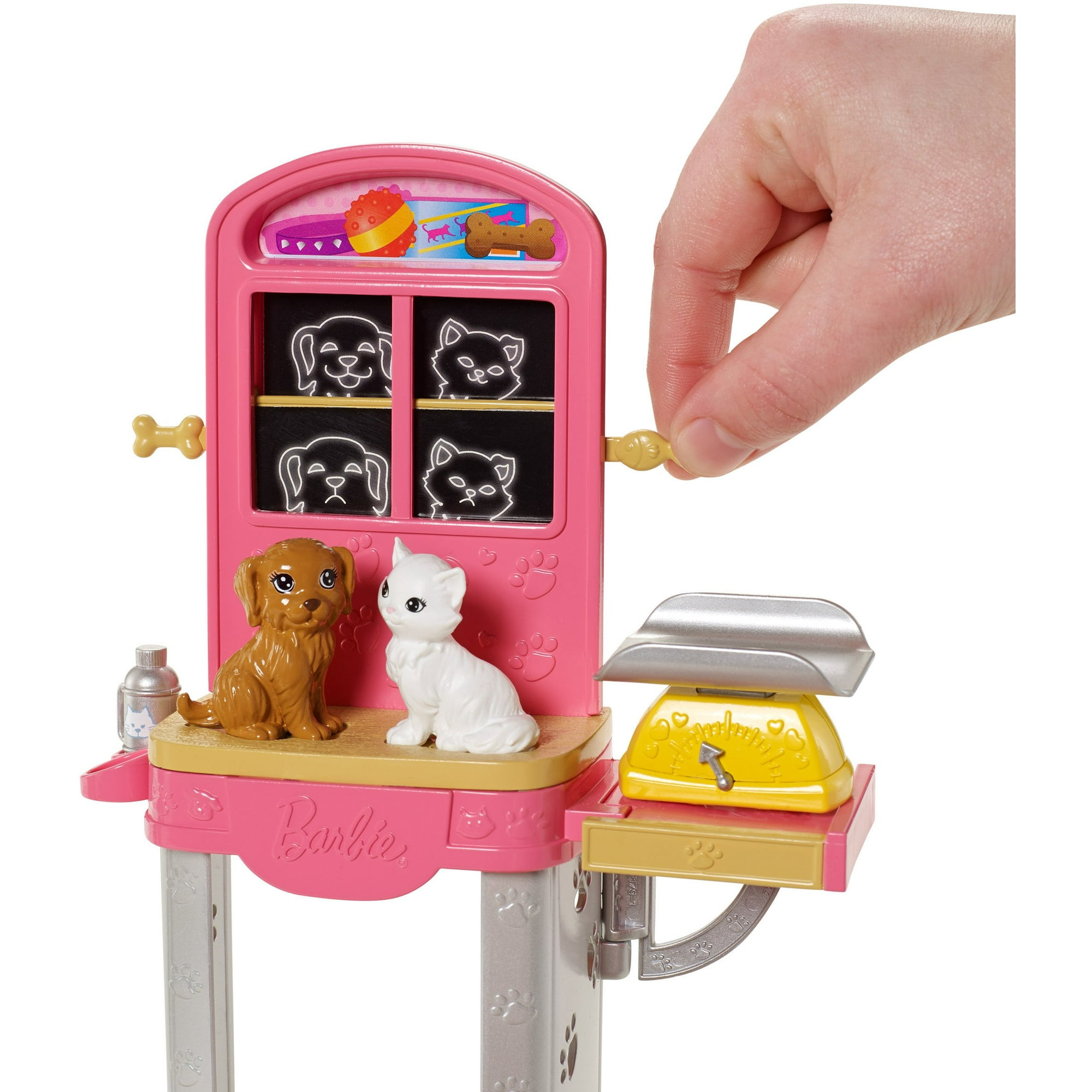 Barbie vet playset store