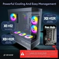 Okinos Aqua 7 ARGB Tempered Glass ATX Mid-Tower Computer Case, Black ...