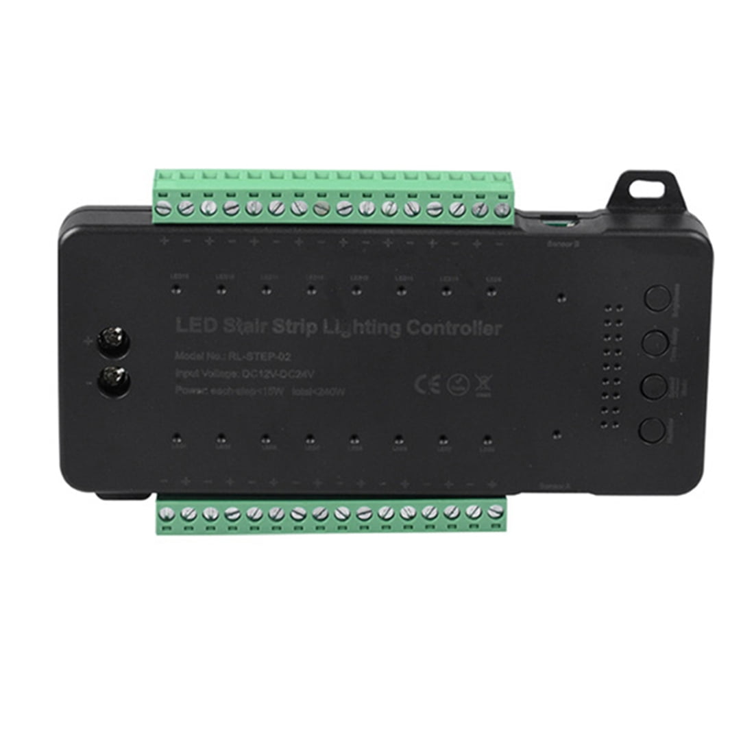 Dimmable Stair LED Controller 16 Channels Dual PIR Motion Sensor Step ...